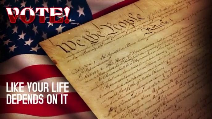 Vote! Like your life depends on it Template | PosterMyWall