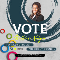Student Council Election Campaign Instagram Template | PosterMyWall