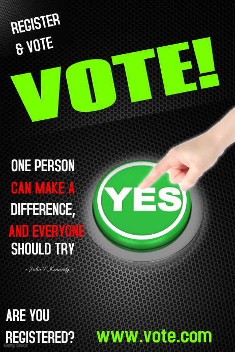 vote 1 Template | PosterMyWall