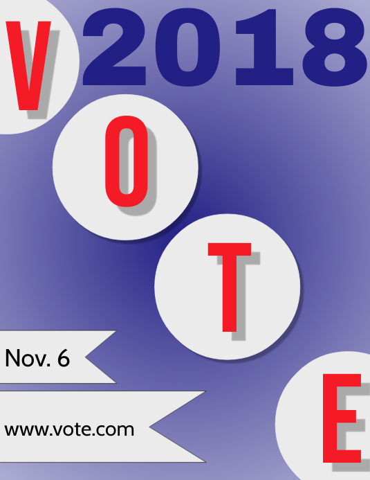 Vote 2018 Template | PosterMyWall