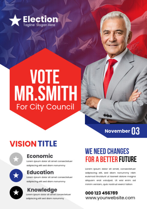 vote campaign Template | PosterMyWall
