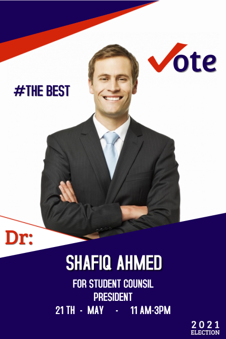 Vote campaign Template | PosterMyWall