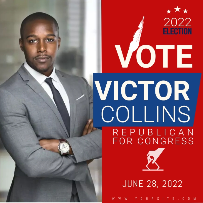 VOTE Campaign Square Post- Template | PosterMyWall