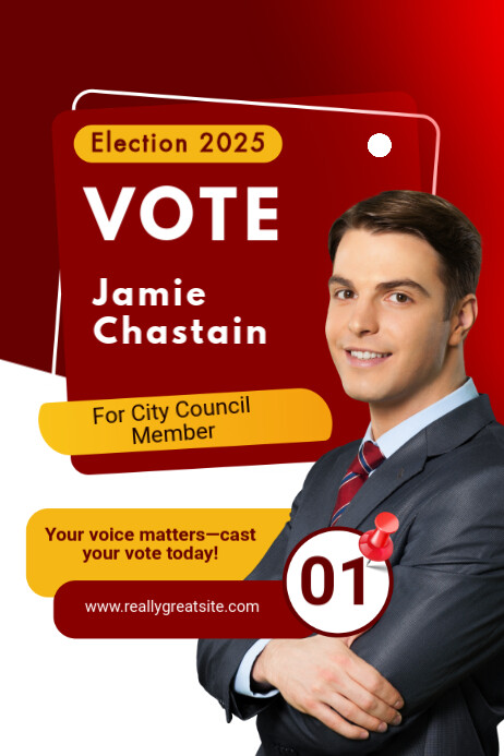 VOTE CITY COUNCIL MEMBER Template | PosterMyWall
