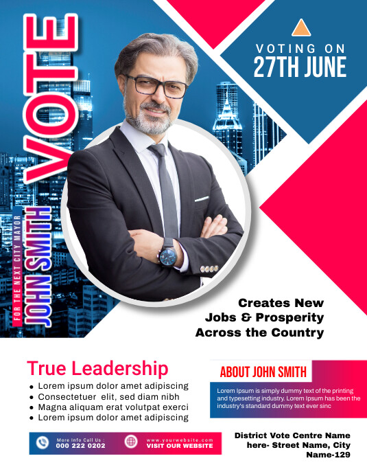 VOTE Template | PosterMyWall