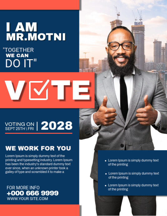 VOTE Template | PosterMyWall