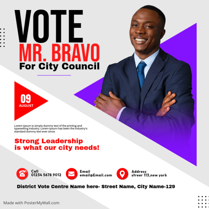 Modèle VOTE | PosterMyWall