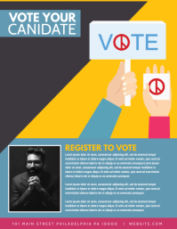 Campaign Flyer, Vote, election Template | PosterMyWall