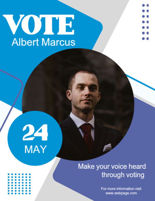 Plantilla de Vote for Candidate Election Flyer Template | PosterMyWall