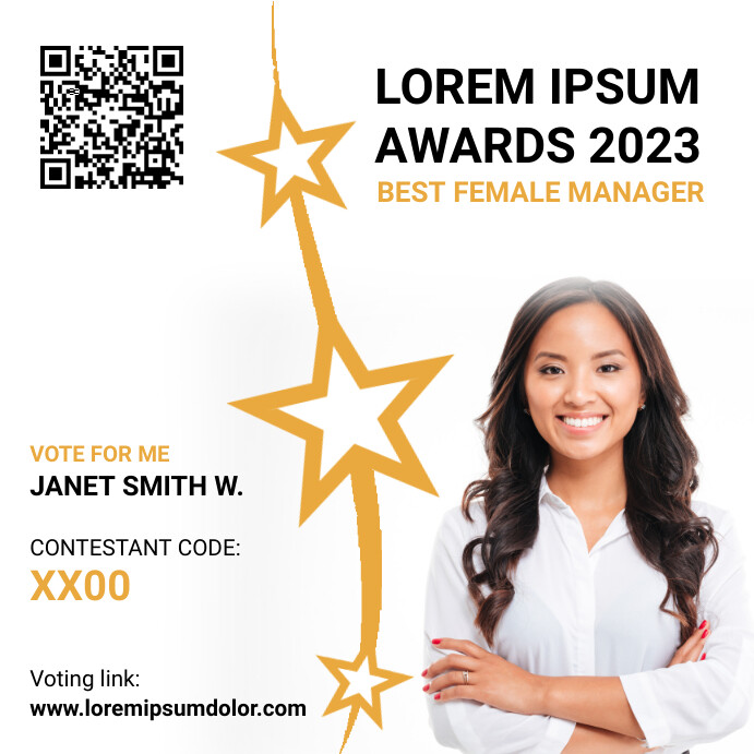 Vote for me awards flyer template | PosterMyWall