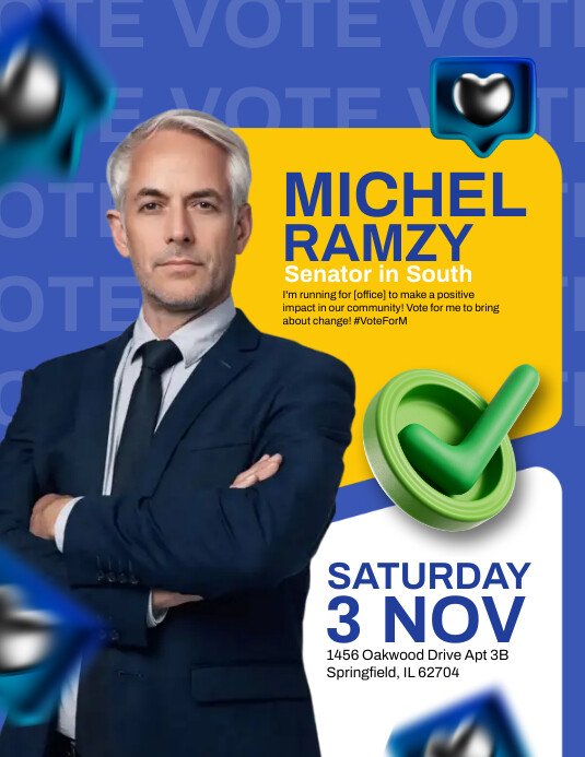 Copy of vote for me | PosterMyWall