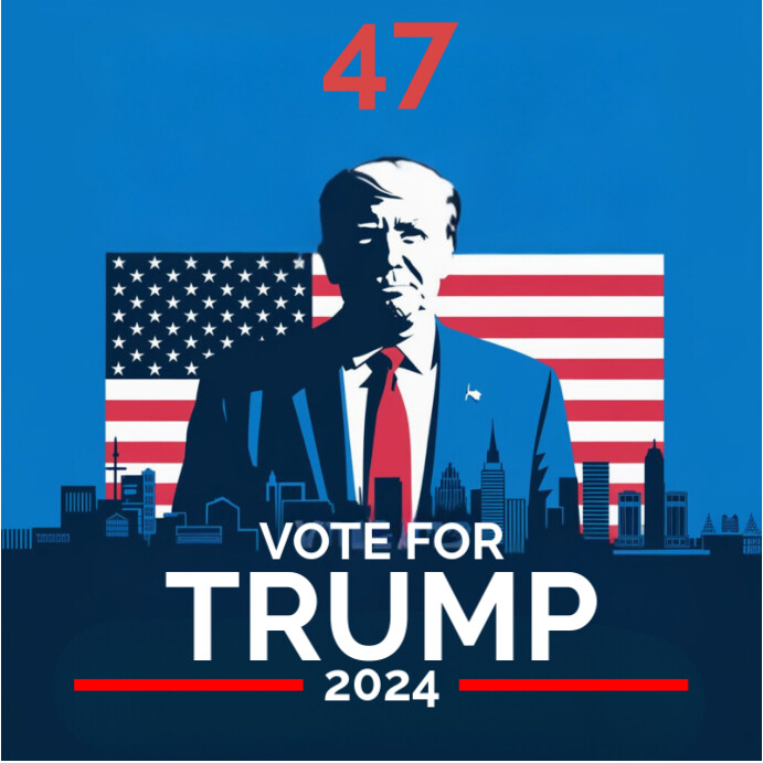 Vote for Trump 2024 Template | PosterMyWall