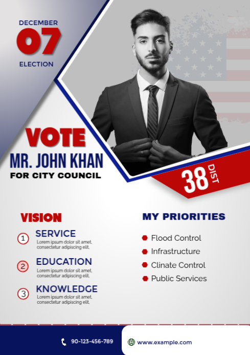 Vote General Election City Mayor / Pm Poster Template | PosterMyWall