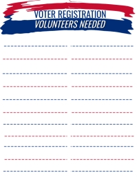Voter Registration Flyer Template | PosterMyWall