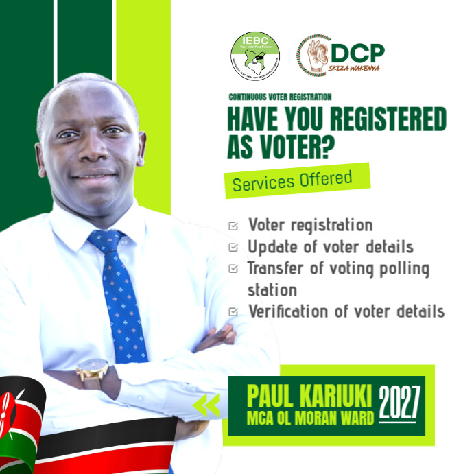 Voter Registration Drive Campaign Poster Design Template | PosterMyWall