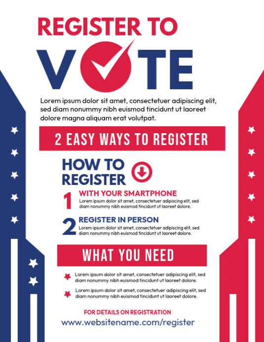 Copy of Voter Registration Flyer | PosterMyWall