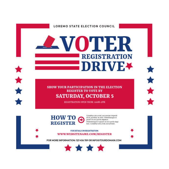 Copy of Voter Registration Instagram Post | PosterMyWall