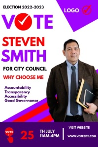 VOTING POSTER TEMPLATE | PosterMyWall