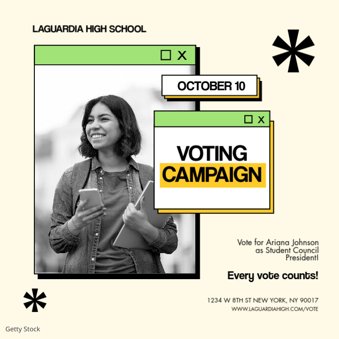 Plantilla de Voting Campaign Instagram Post | PosterMyWall