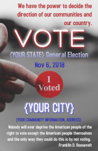 Vote For Me Template | PosterMyWall