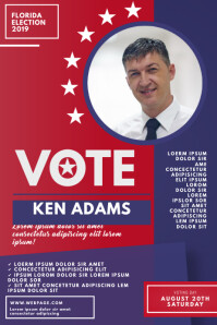 candidate voting contest usa flyer template | PosterMyWall