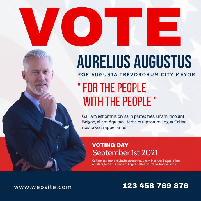 voting instagram post advertisement Template | PosterMyWall