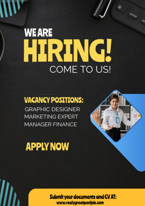 w are need a job postions here come first Template | PosterMyWall