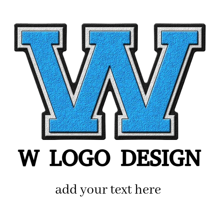 W LOGO DESIGN Template | PosterMyWall