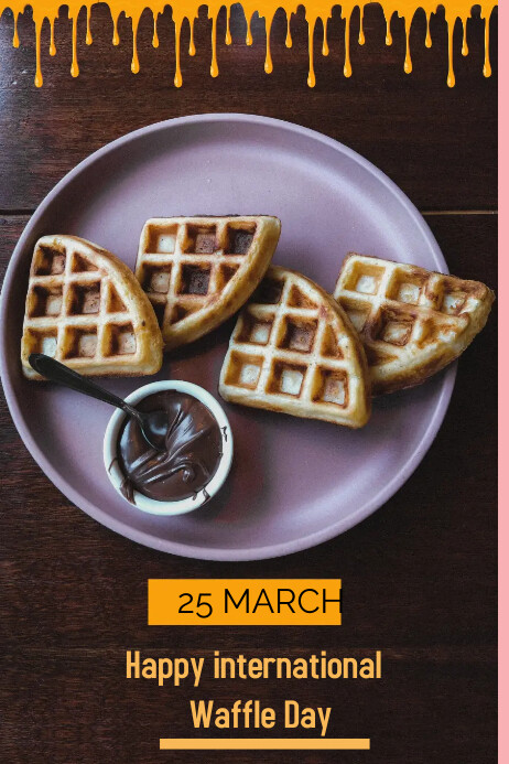 Waffle Day template | PosterMyWall
