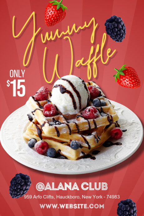 Waffle Poster Template | PosterMyWall