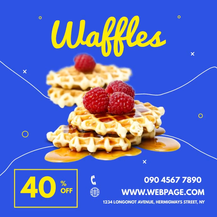 WAFFLES RESTAURANT FLYER Template | PosterMyWall