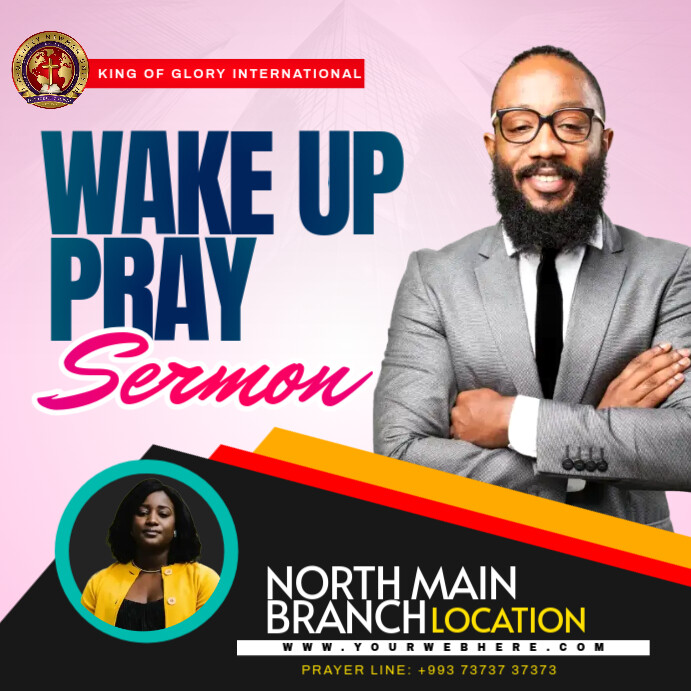 Wake up and pray Template | PosterMyWall