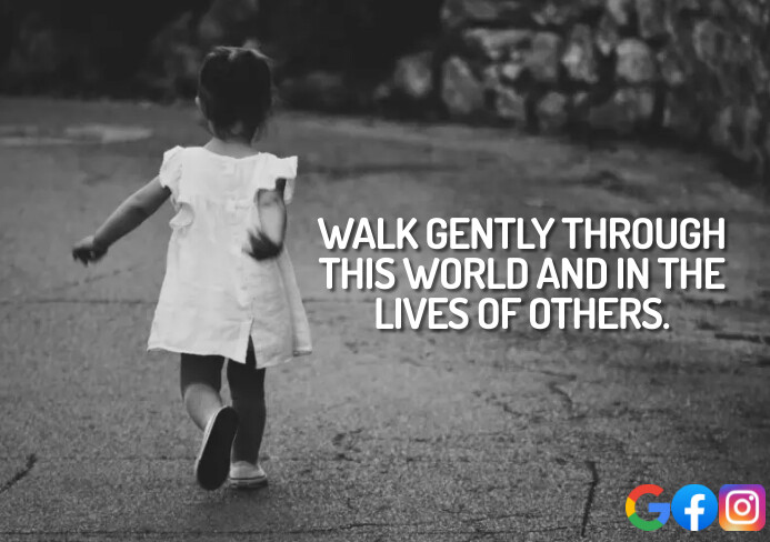 WALK AND LIVES QUOTE TEMPLATE | PosterMyWall
