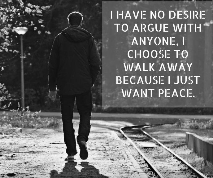 WALK AND PEACE QUOTE TEMPLATE | PosterMyWall