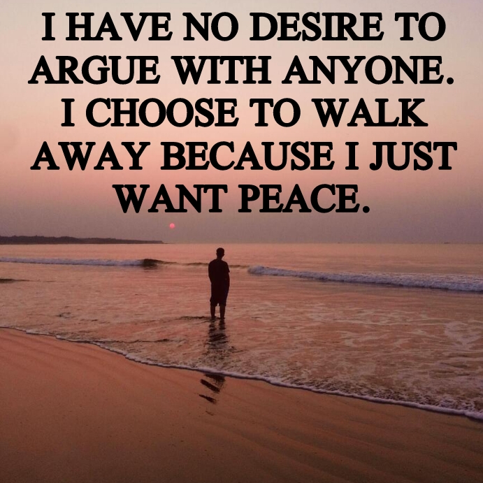 WALK AND PEACE QUOTE TEMPLATE | PosterMyWall