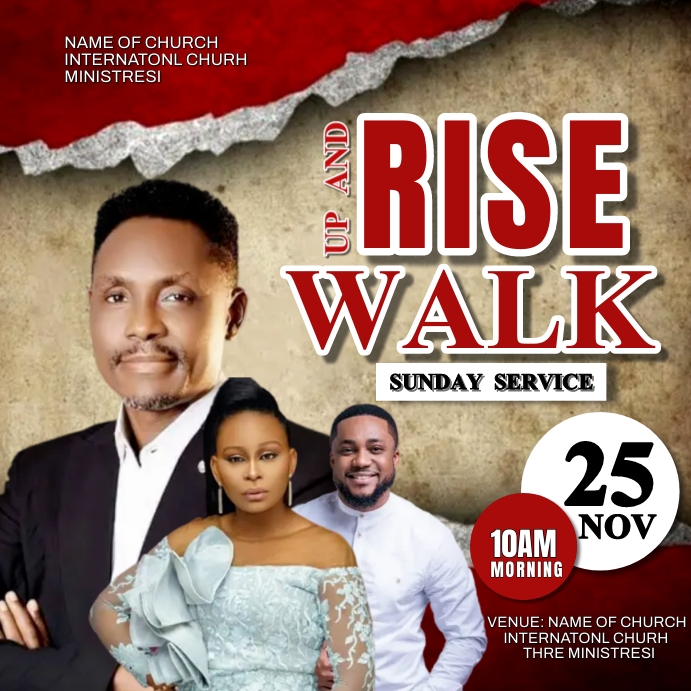 walk and rise Template | PosterMyWall