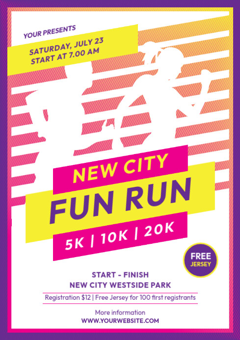 Walk And Run Event Flyer A4 Template | PosterMyWall
