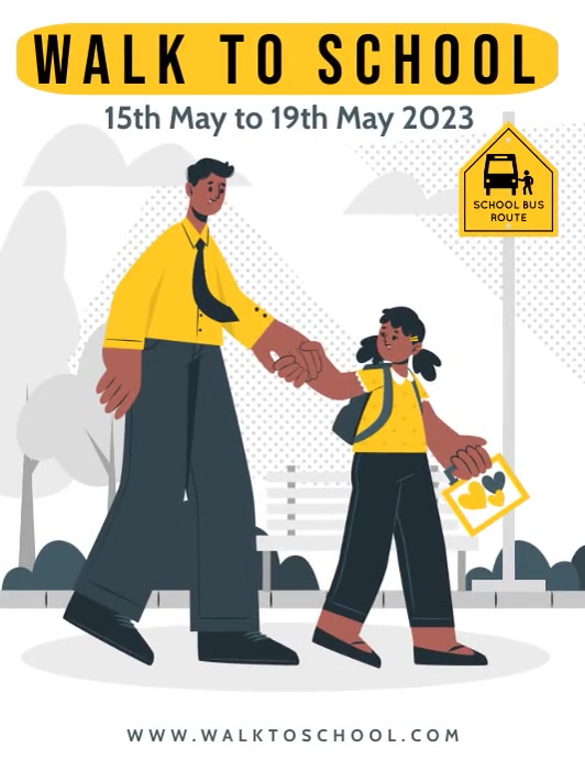 Copy of Walk to school Week Flyer | PosterMyWall