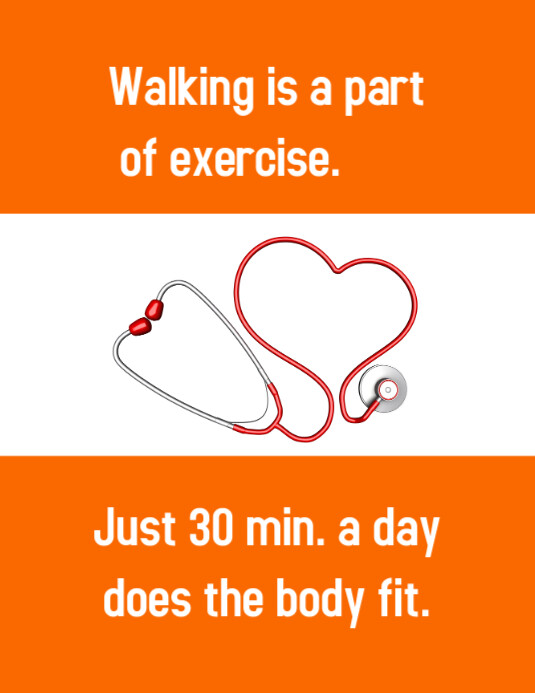 Walking and Exercise Template | PosterMyWall