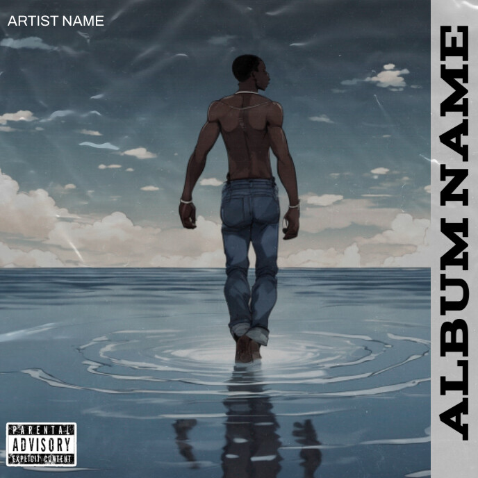 Walking on water | Anime album cover template | PosterMyWall