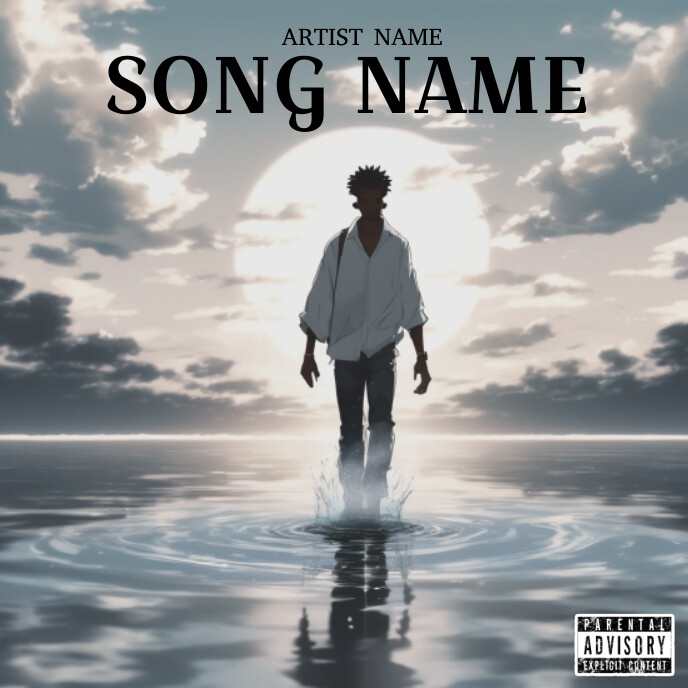 Walking on water | Anime album cover template | PosterMyWall