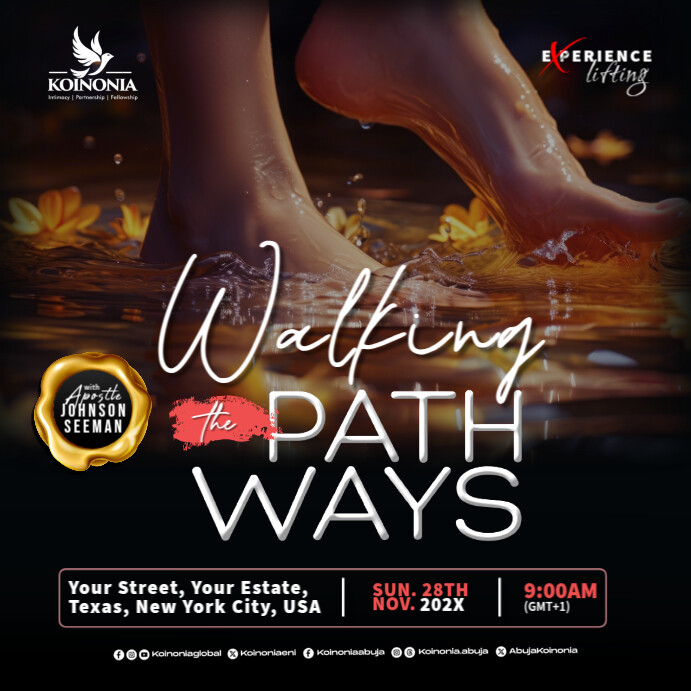 Copy of walking the pathways | PosterMyWall