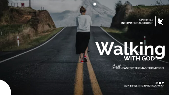 WALKING WITH GOD Template | PosterMyWall