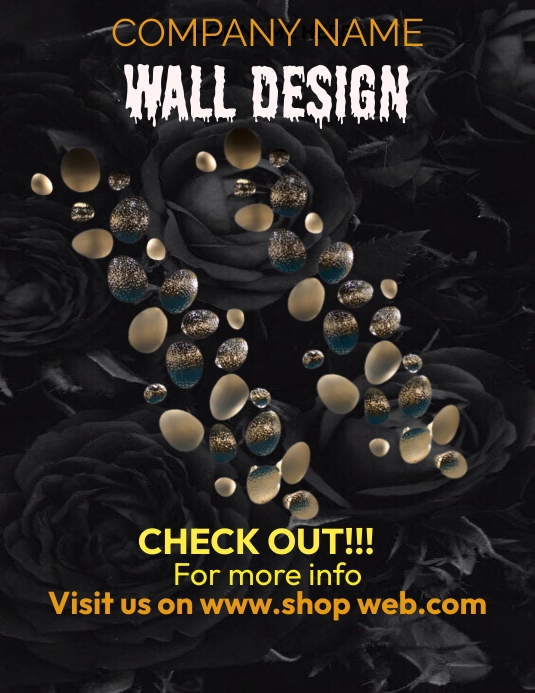 Wall design flyer Template | PosterMyWall