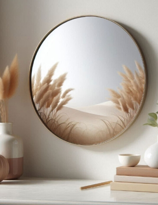 Wall mirror design Templat | PosterMyWall