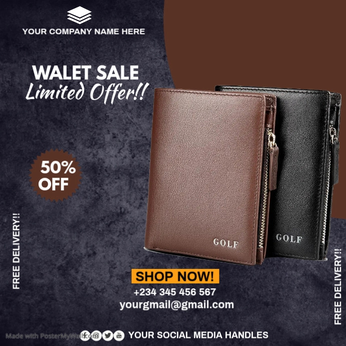 wallet sale Template | PosterMyWall