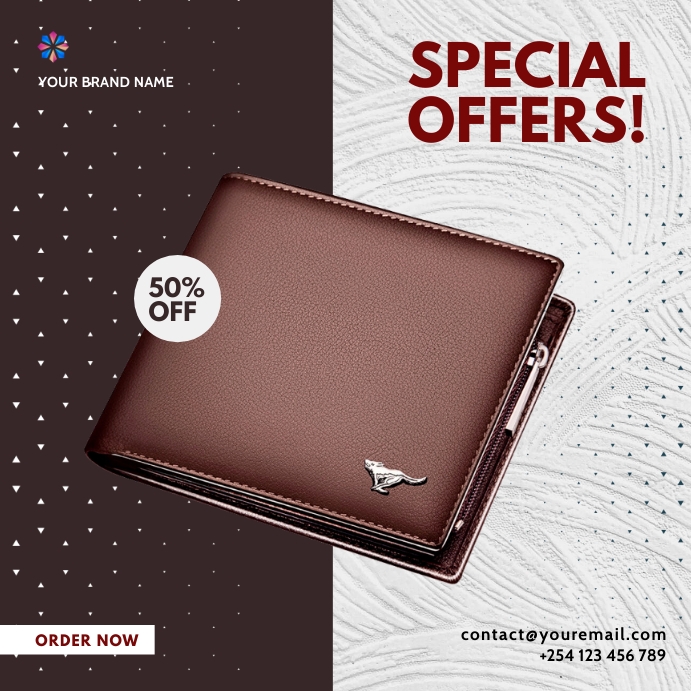 Copy of wallets fashion sale template | PosterMyWall