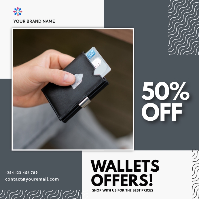 Copy of wallets fashion sale template | PosterMyWall