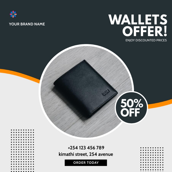 wallets fashion sale template | PosterMyWall