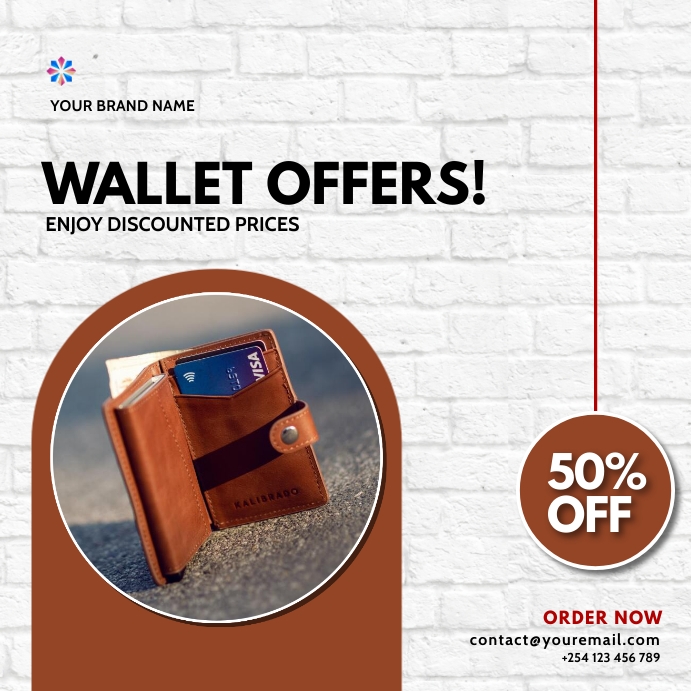 Copy of wallets fashion sale template | PosterMyWall